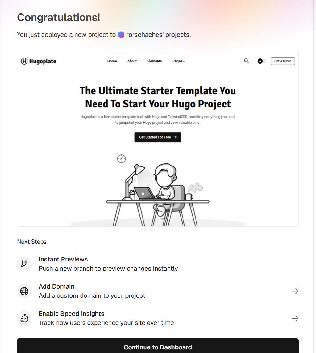 博客搭建 Blog Deployment：Hugo+Github+Vercel · Rorschaches